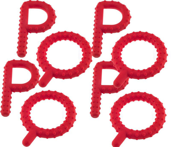 Chewy Tube - Ps & Qs - Red Knobby - Stage 2 Teether - UK Stock - Chewy ...